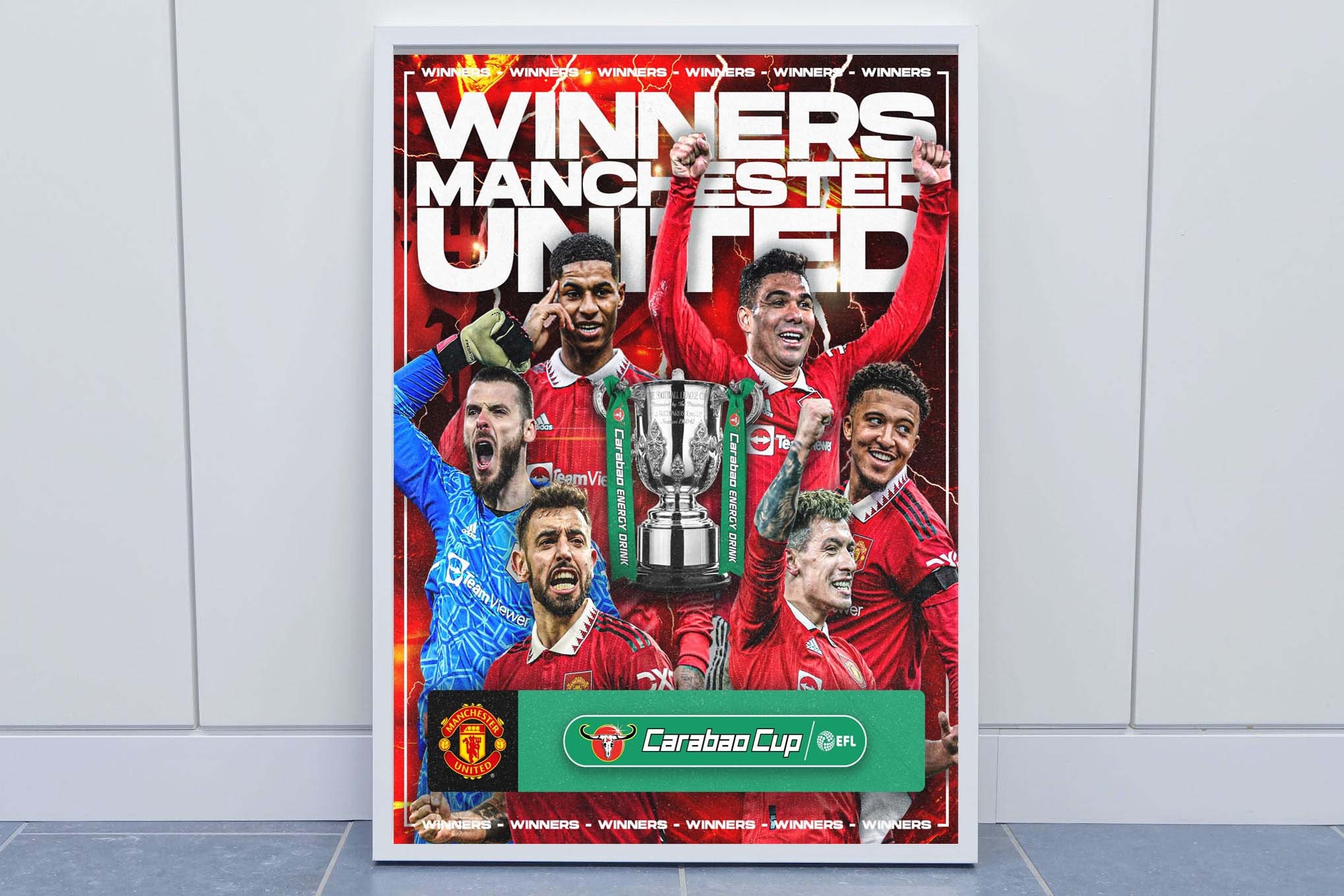 Carabao Cup Winners 2023 Poster, Manchester United 2023 Post - Inspire ...