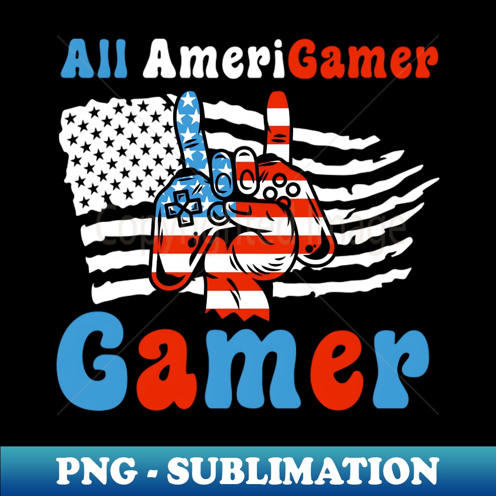 4th Of July boys kids men All American Gamer Flag Merica - H | Inspire ...