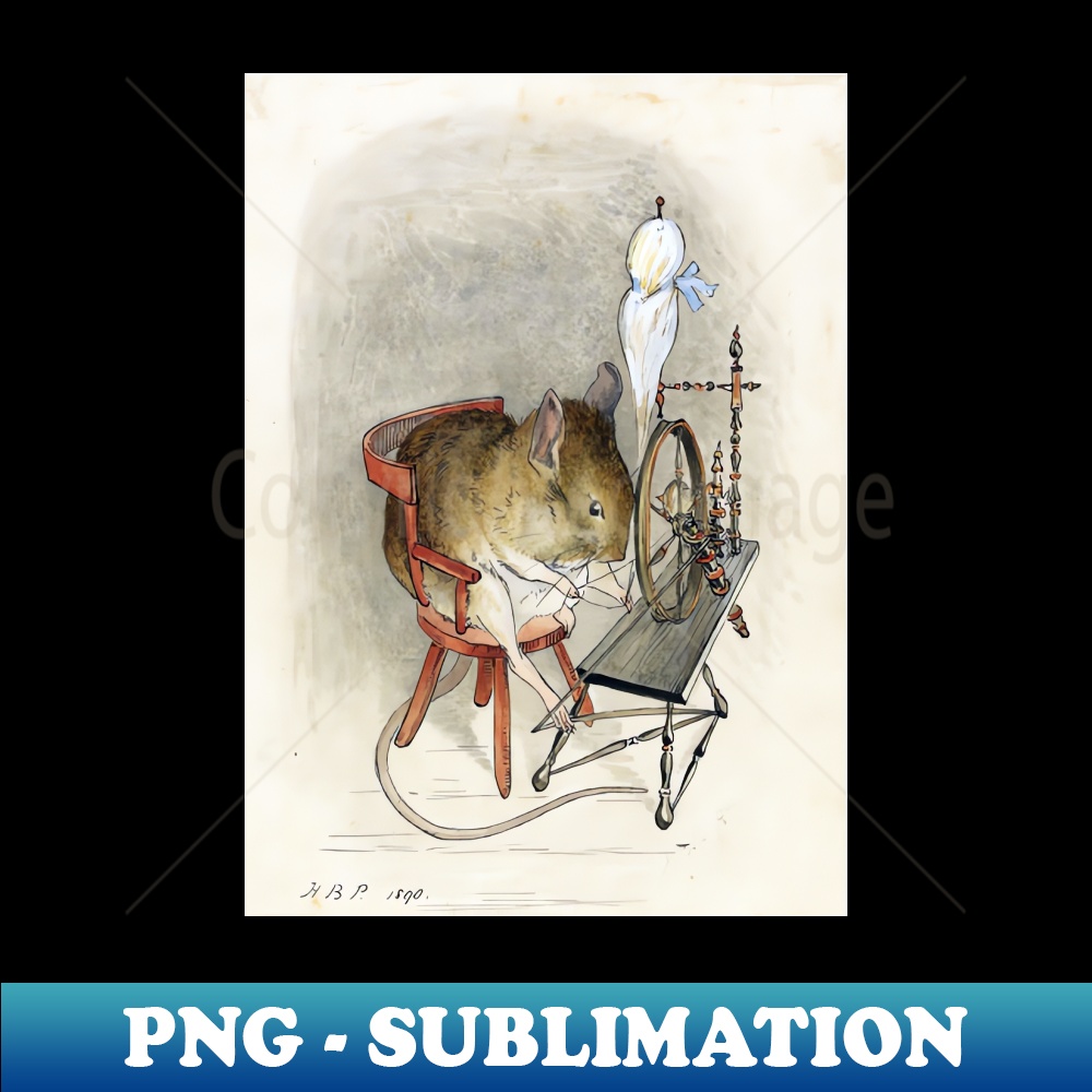 Mouse Spinning - Beatrix Potter - High-Resolution PNG Sublim - Inspire ...