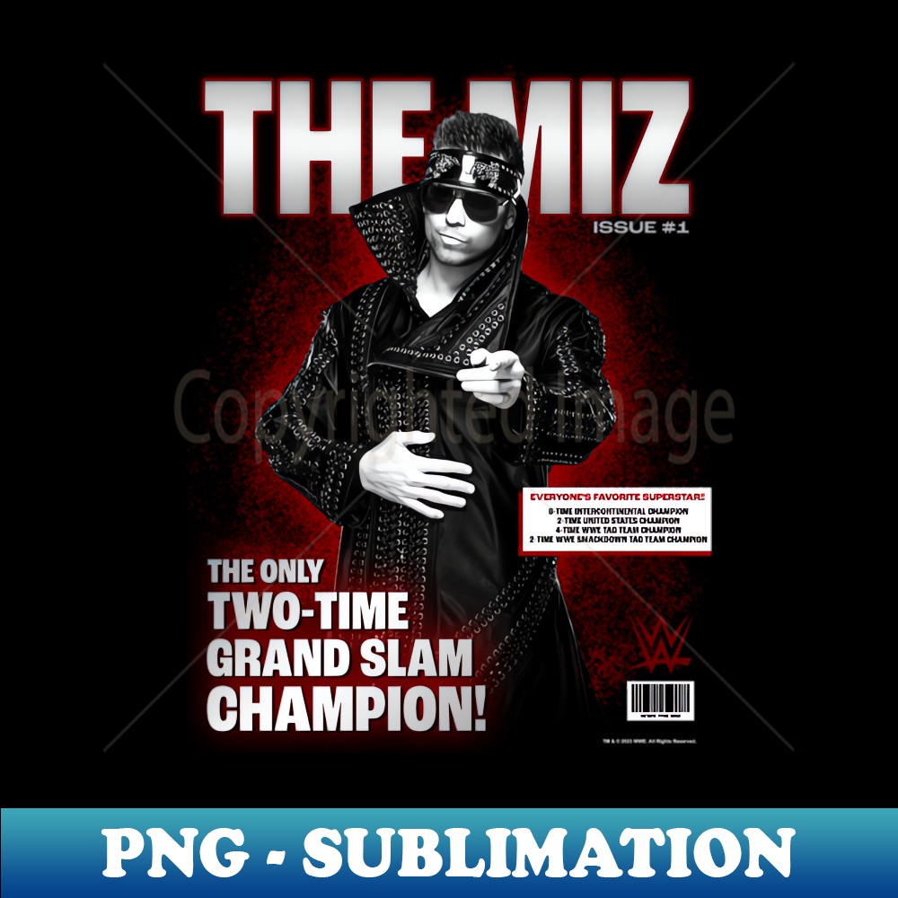 The Miz Grand Slam Champion Magazine Cover - Unique Sublimat | Inspire ...