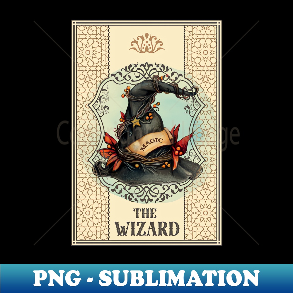 Tarot card the wizard - PNG Transparent Sublimation Design - - Inspire ...