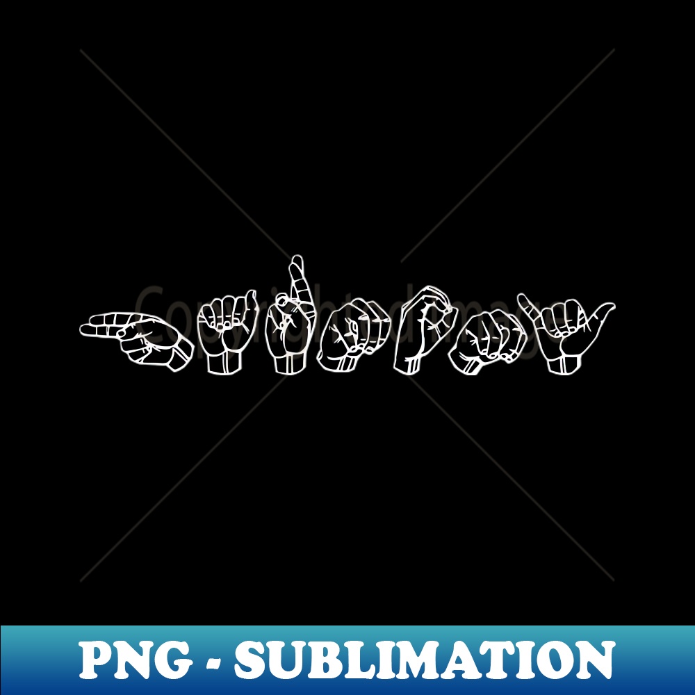 HARMONY ASL Sign Language Design - Vintage Sublimation PNG D | Inspire ...