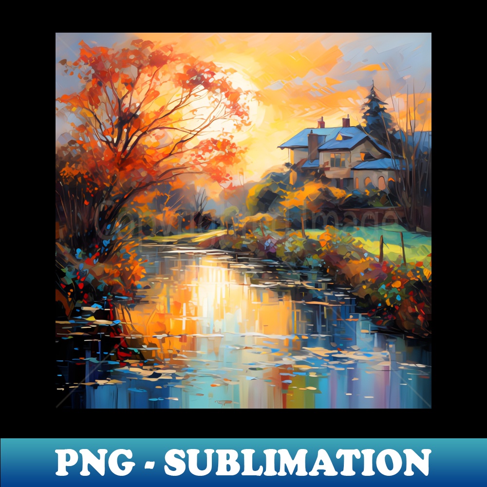 Colourful landscape painting - Premium Sublimation Digital D | Inspire ...