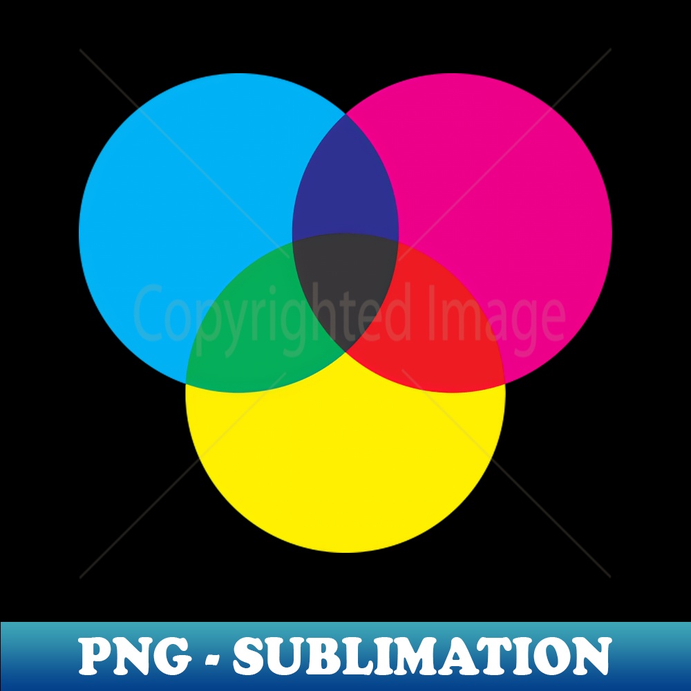 CMYK Color Intersecting Circles - Trendy Sublimation Digital - Inspire ...