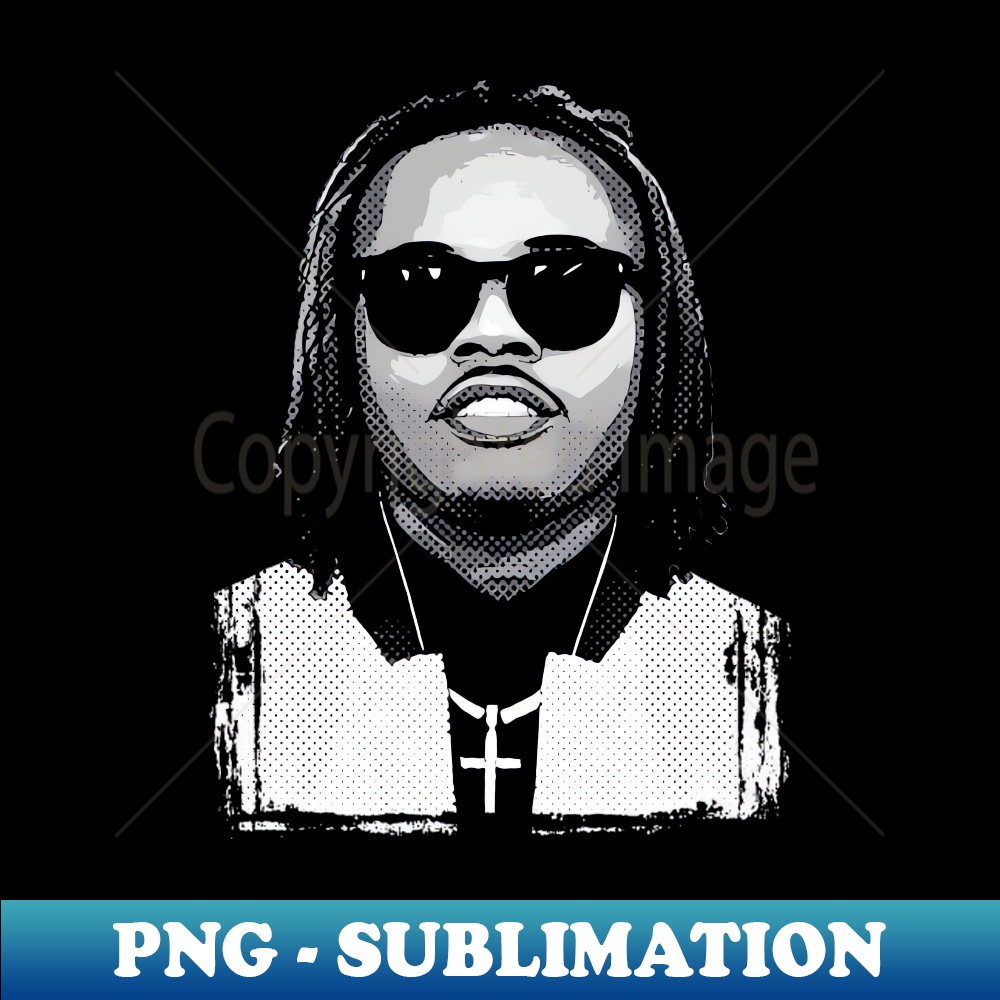 Gunna Pop Art Halftone Black and White - High-Quality PNG Su | Inspire ...