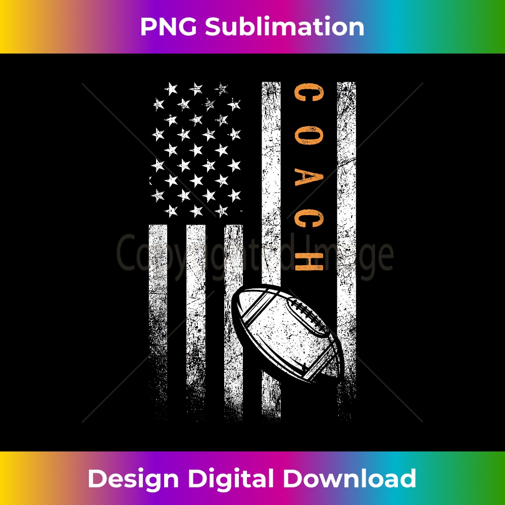Football Coach American Flag Football Trainer Coac - Vibrant | Inspire ...