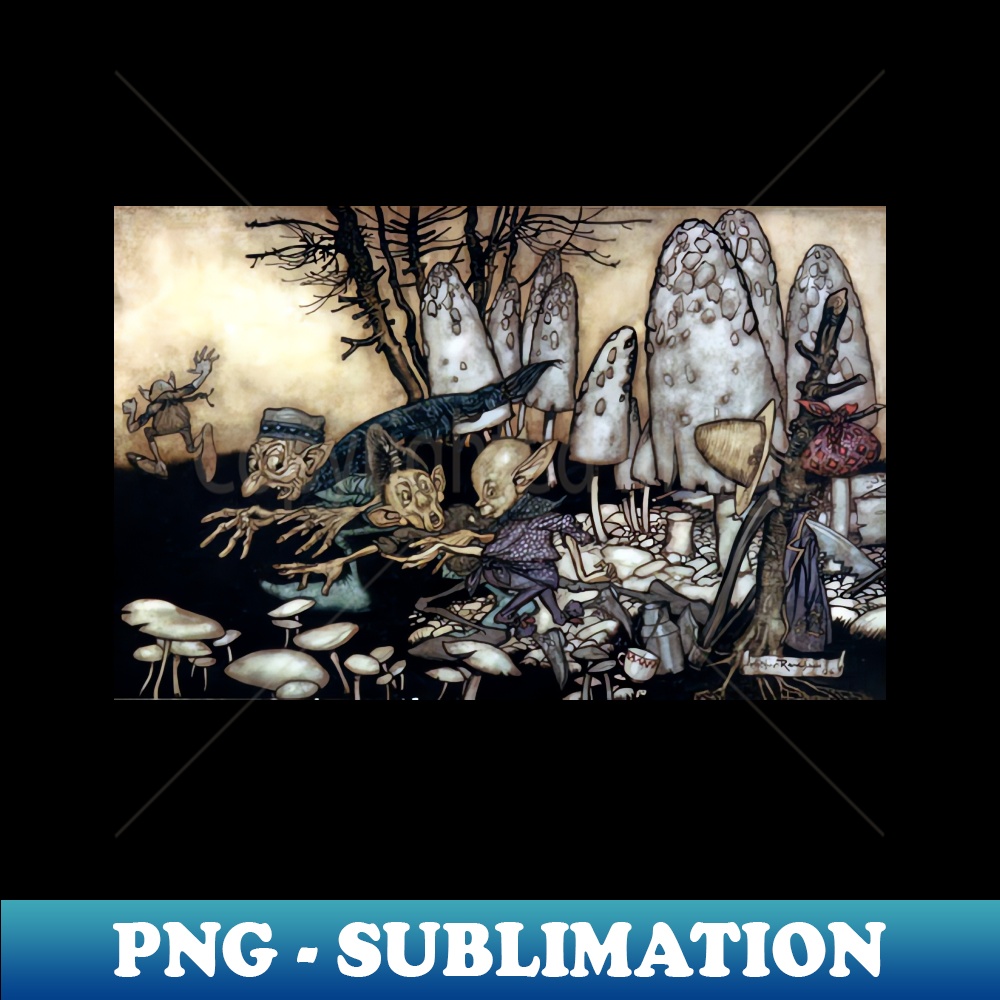 A band of workmen who were sawing down a toadstool - Peter P | Inspire ...