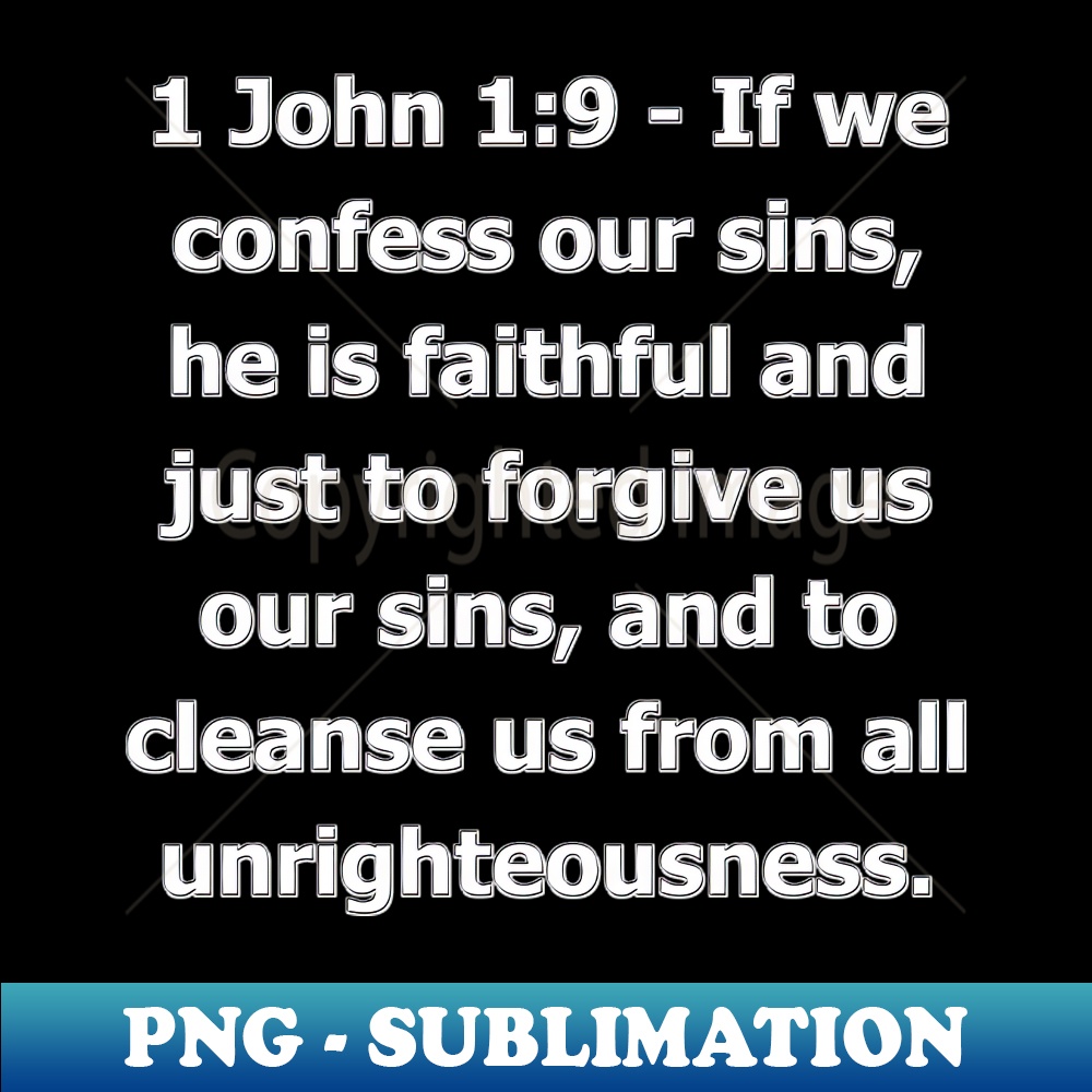 Bible Verse 1 John 19 KJV - High-Resolution PNG Sublimation | Inspire ...