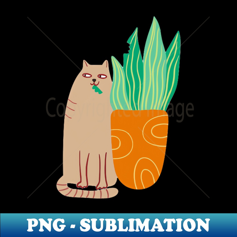 Cats and Plants are my World Funny Potted Plant Cat - Creati | Inspire ...