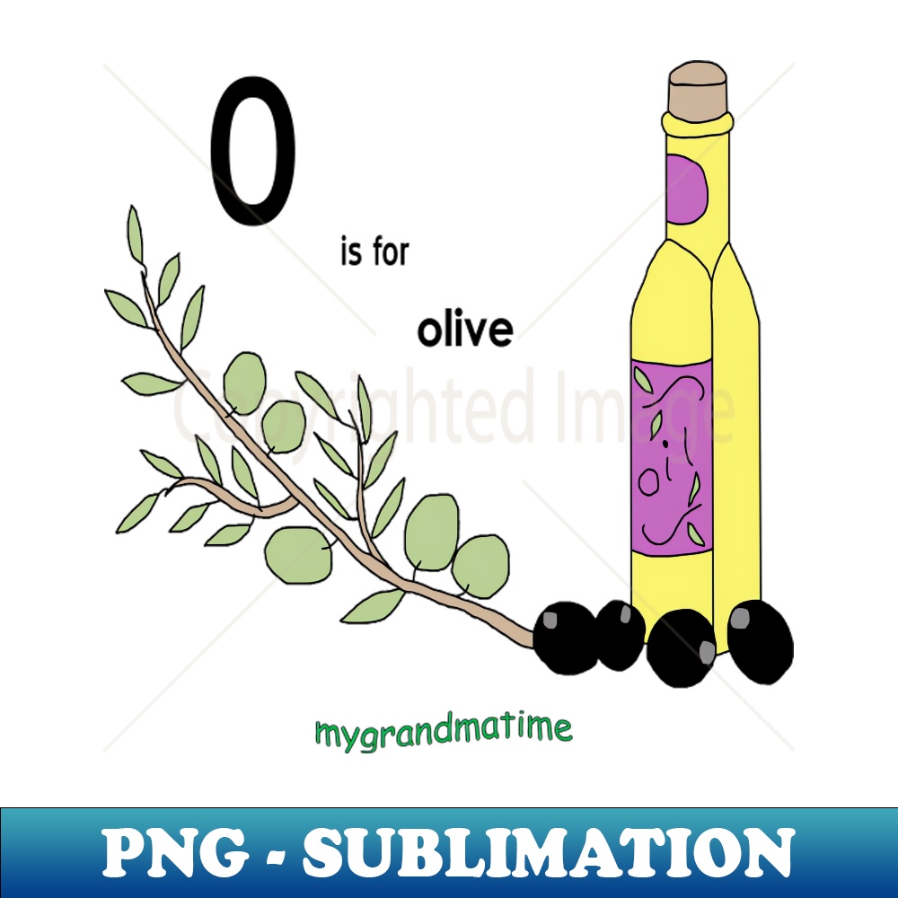 o is for olive oil - PNG Transparent Digital Download File f | Inspire ...