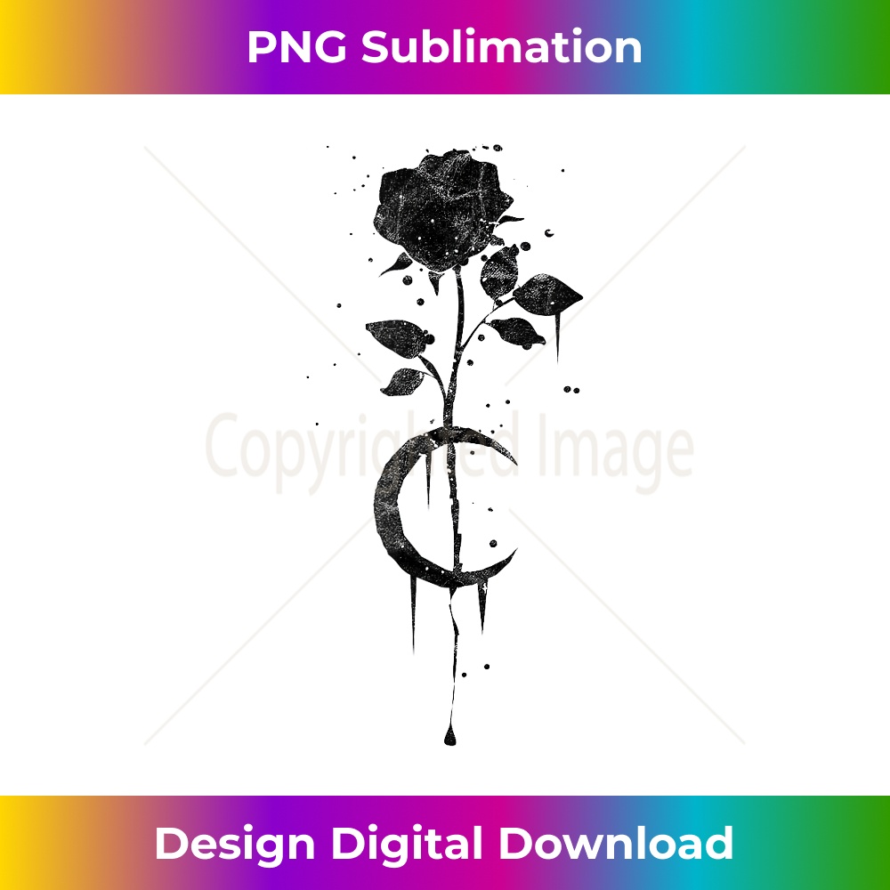 Occult Moon Rose Flower Tarot Baphomet Esoteric Go - Eco-Fri - Inspire ...