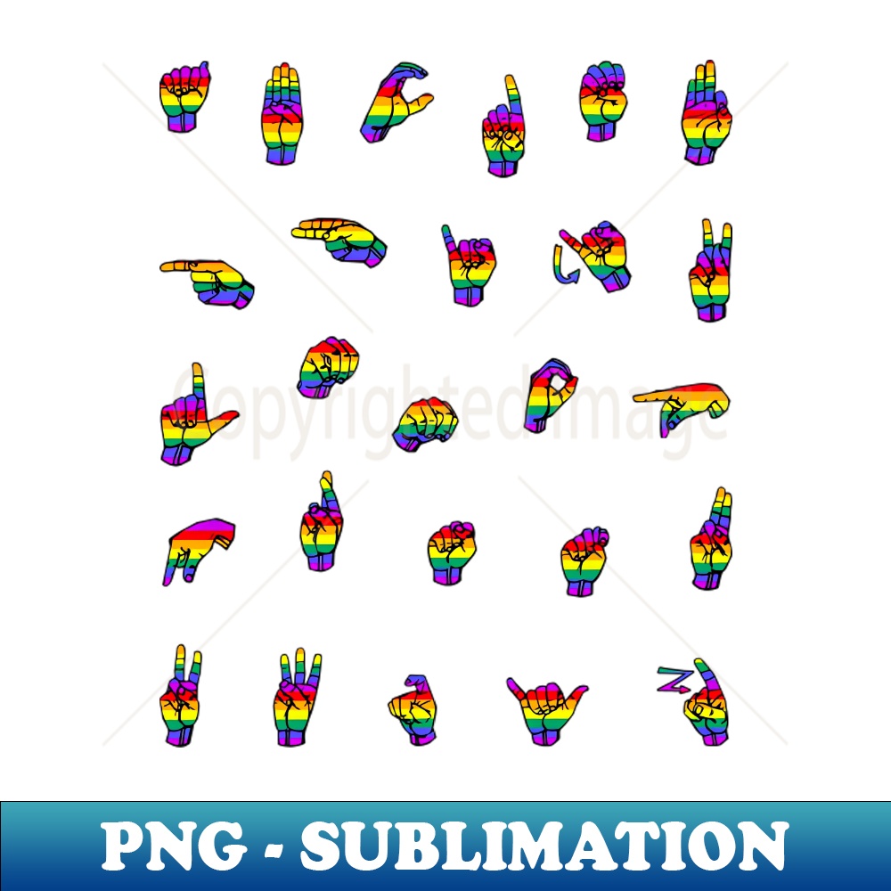 ASL Alphabet Rainbow Stickers ABCs Individual ASL Letters S | Inspire ...