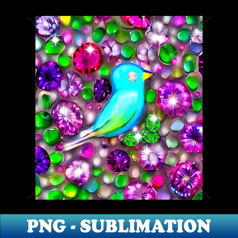 Blue Bird - Modern Sublimation PNG File - Boost Your Success | Inspire Uplift