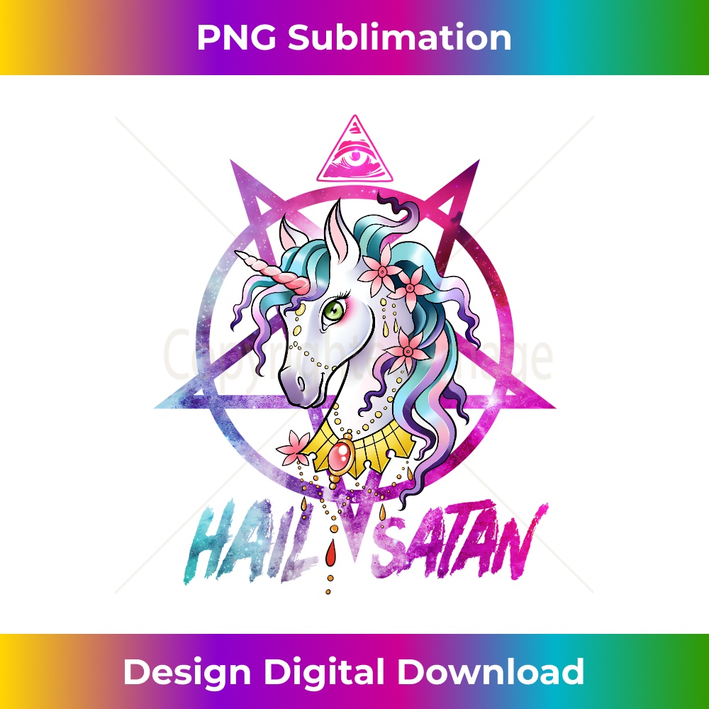 Unicorn Hail Satan Death Metal Rainbow Gifts Rave Men Women | Inspire ...