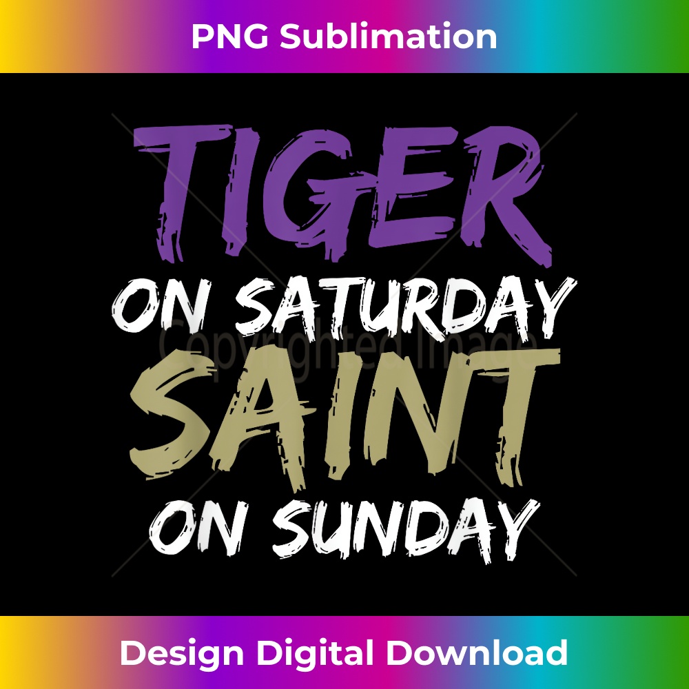 Tiger On Saturday Saint On Su - Edgy Sublimation Digital Fil | Inspire ...