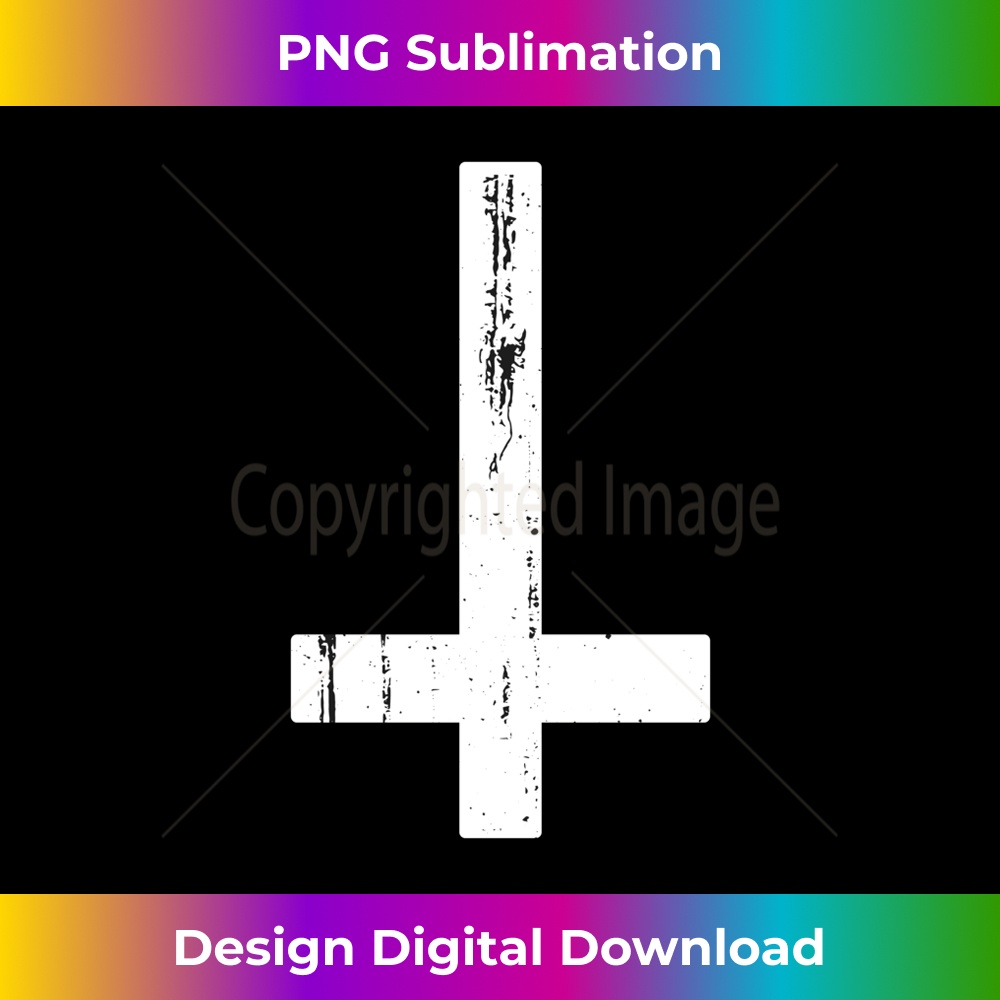 Inverted Cross Atheist Death Metal Satanist Atheism Long Sl | Inspire ...