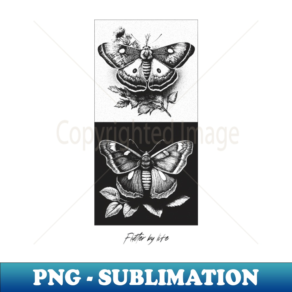 Butterfly Flutter By Life Vintage Illustration - Retro PNG S | Inspire ...