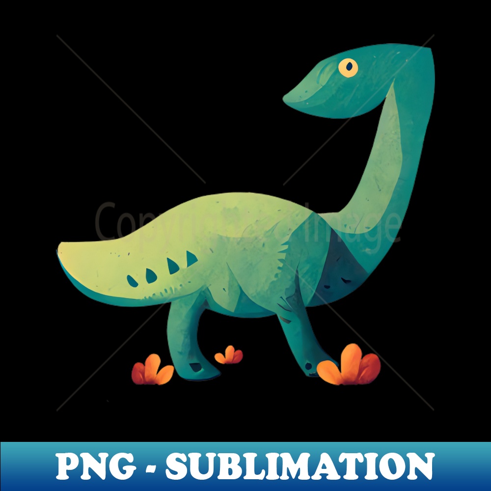 Cute green dinosaur illustration - Signature Sublimation PNG | Inspire ...