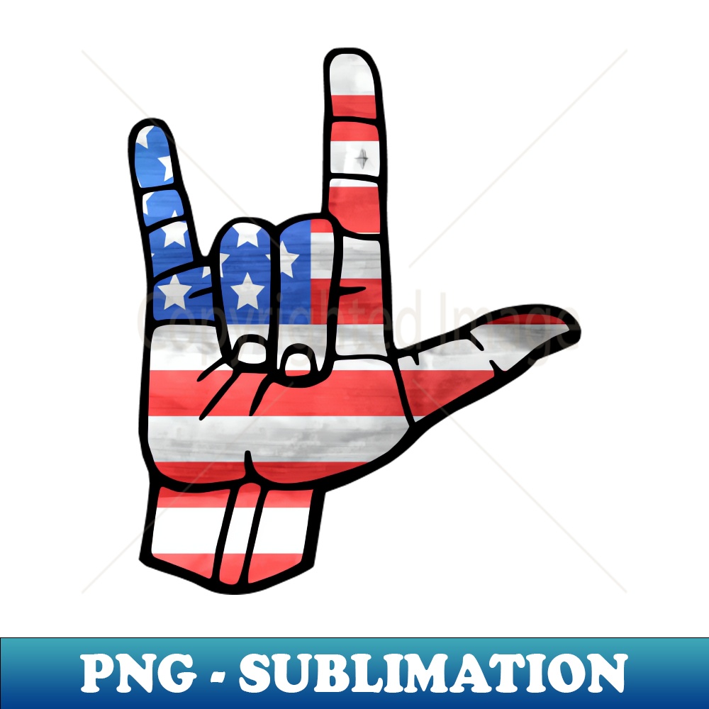 Ily Hand Flag