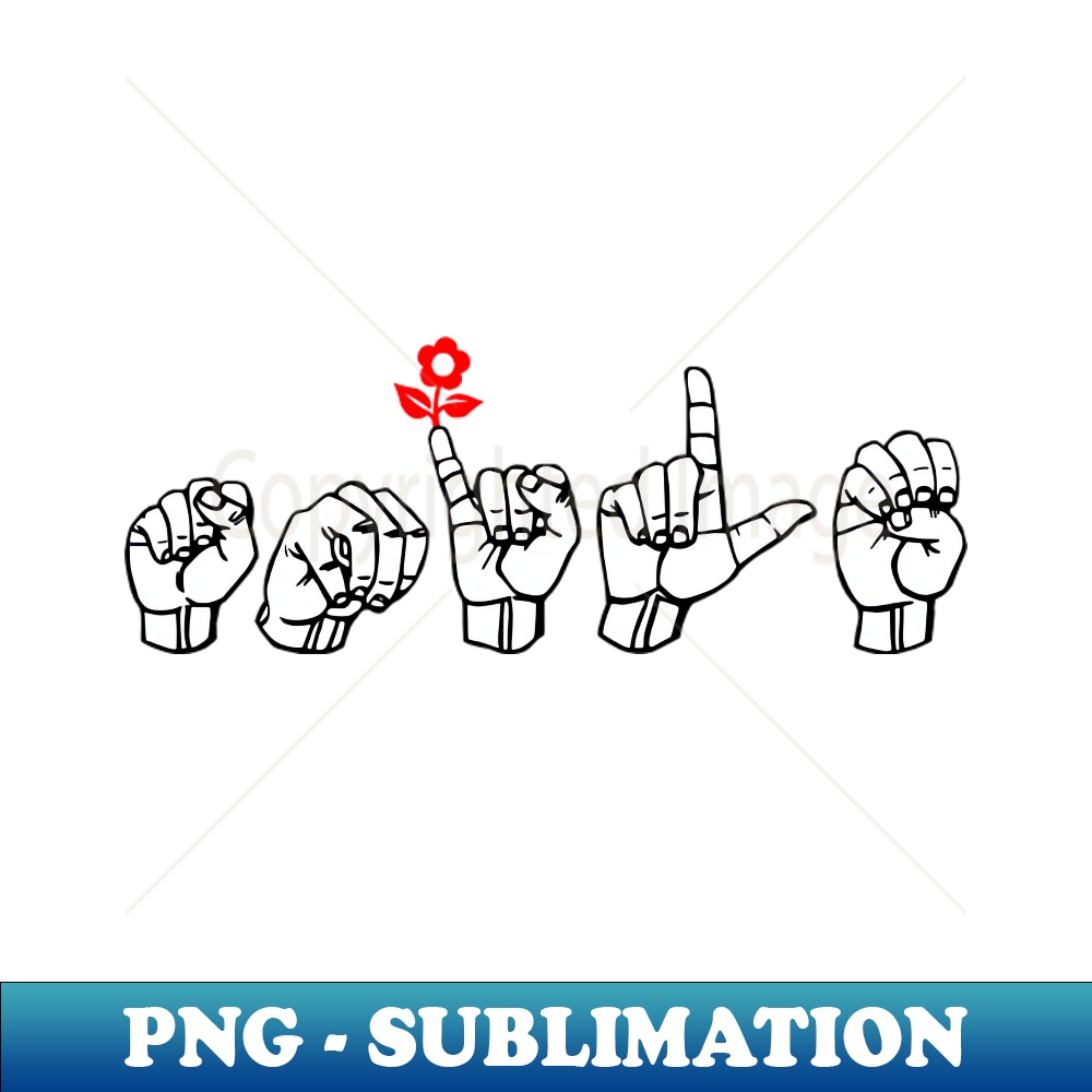 SMILE ASL Sign Language Design - Premium Sublimation Digital | Inspire ...