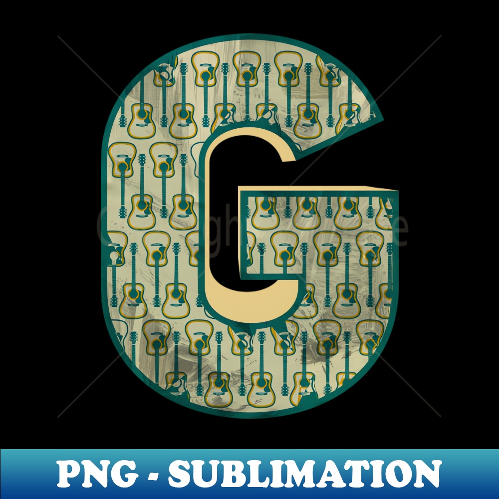G Guitar letter logo - Professional Sublimation Digital Down | Inspire ...