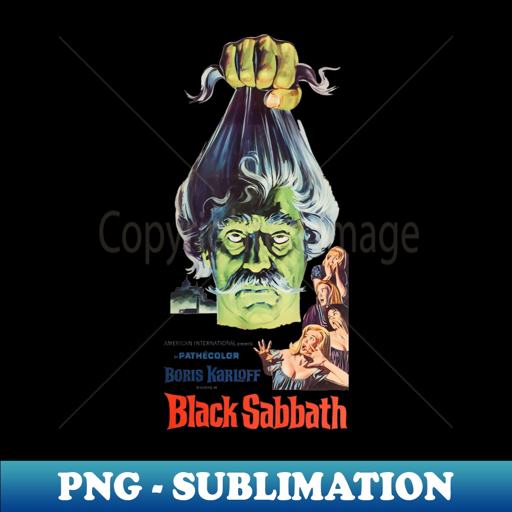 Mario Bava Black Movie Poster - Instant PNG Sublimation Down - Inspire ...