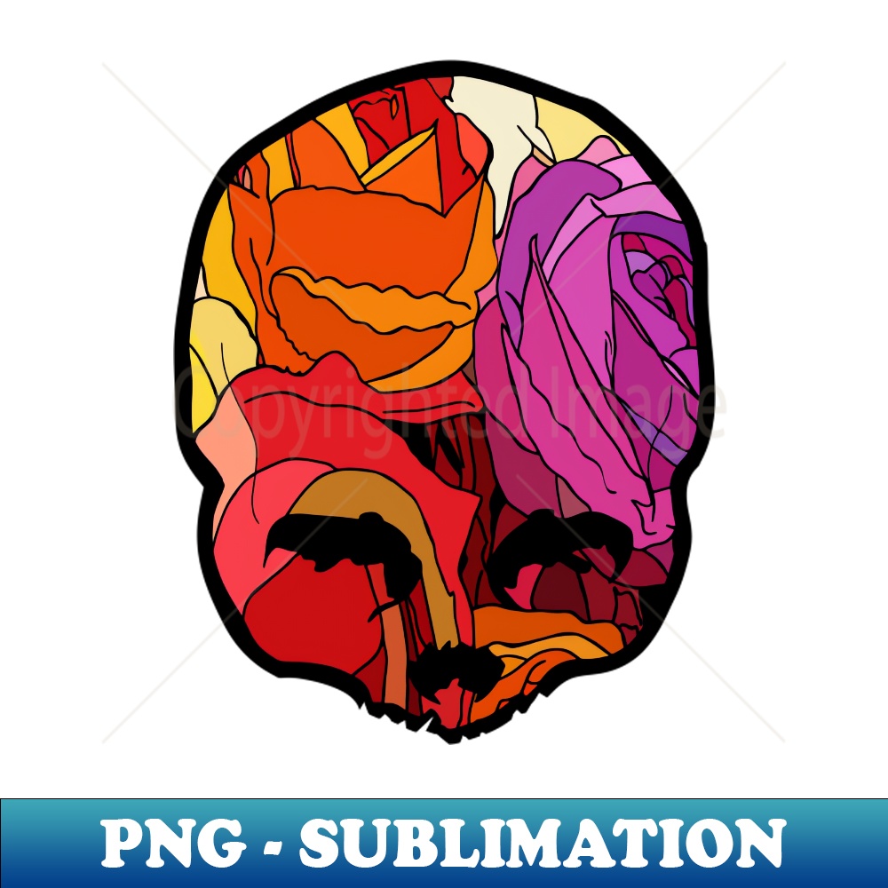 Flowery Skull - Creative Sublimation PNG Download - Transfor | Inspire ...