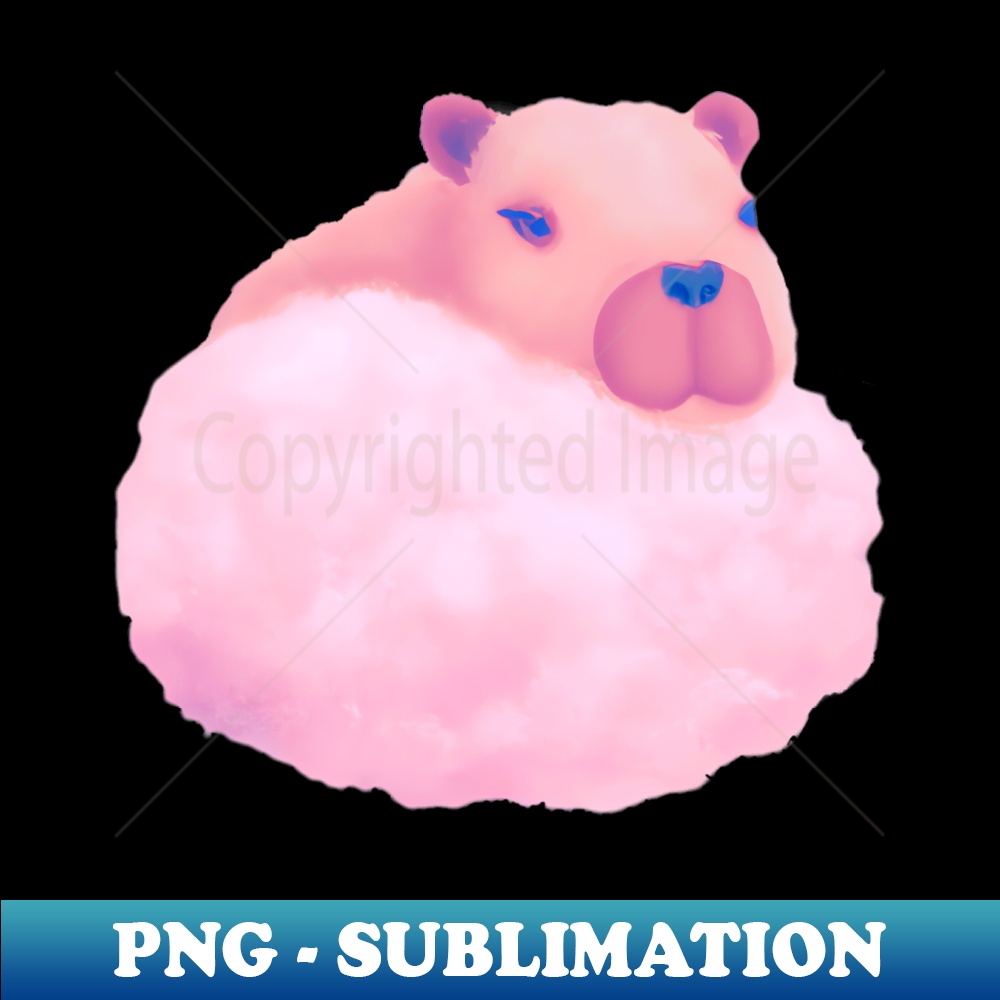 Pastel Capybara Cloud - PNG Transparent Sublimation File - U - Inspire ...