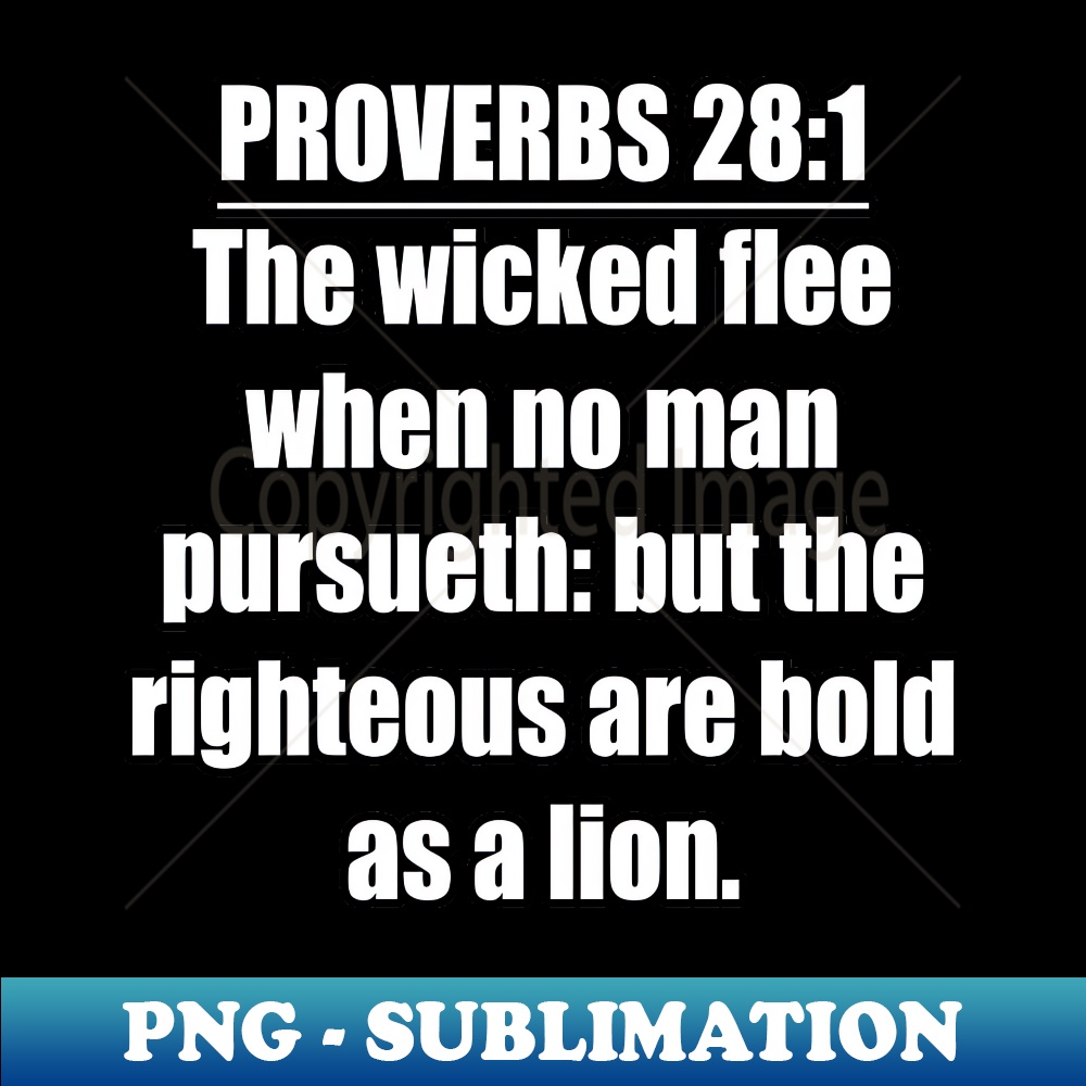 Proverbs 281 King James Version Bible Verse - Professional S | Inspire ...