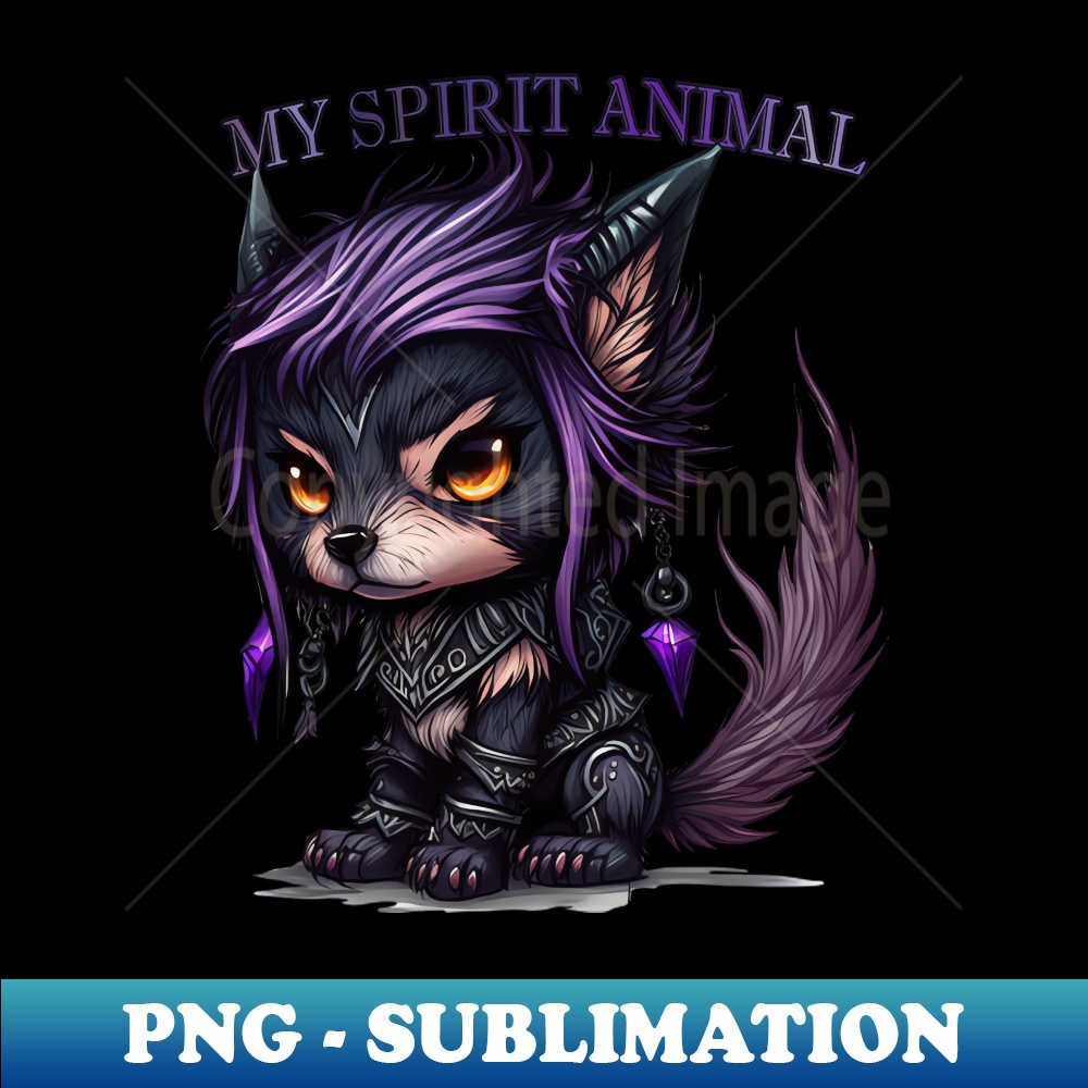 My Spirit Animal - Wolf - PNG Transparent Digital Download F | Inspire ...