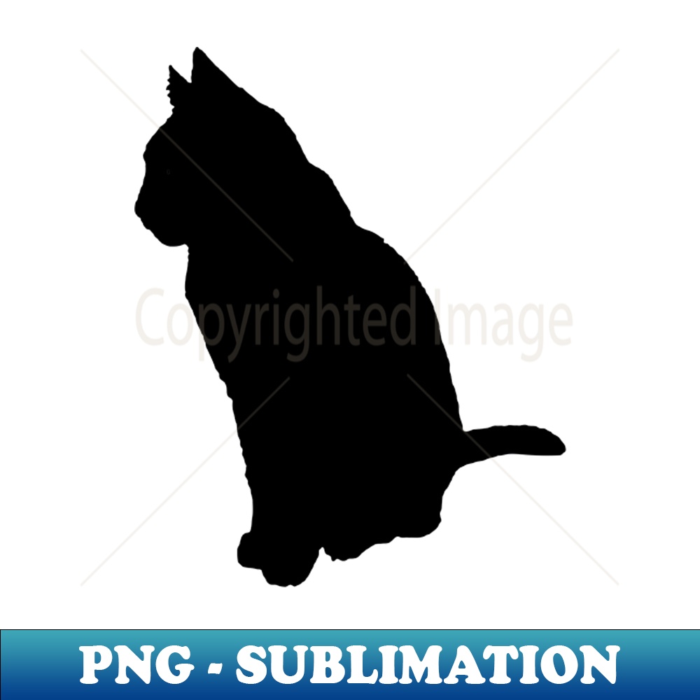 Cat In Sitting Position Silhouette Vector Cut Out - Creative | Inspire ...