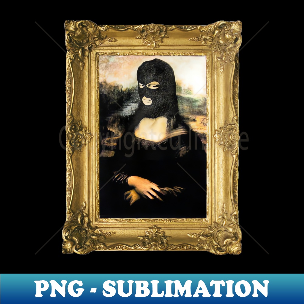 Funny Mona Lisa Mask T-Shirt - Professional Sublimation Digi - Inspire ...