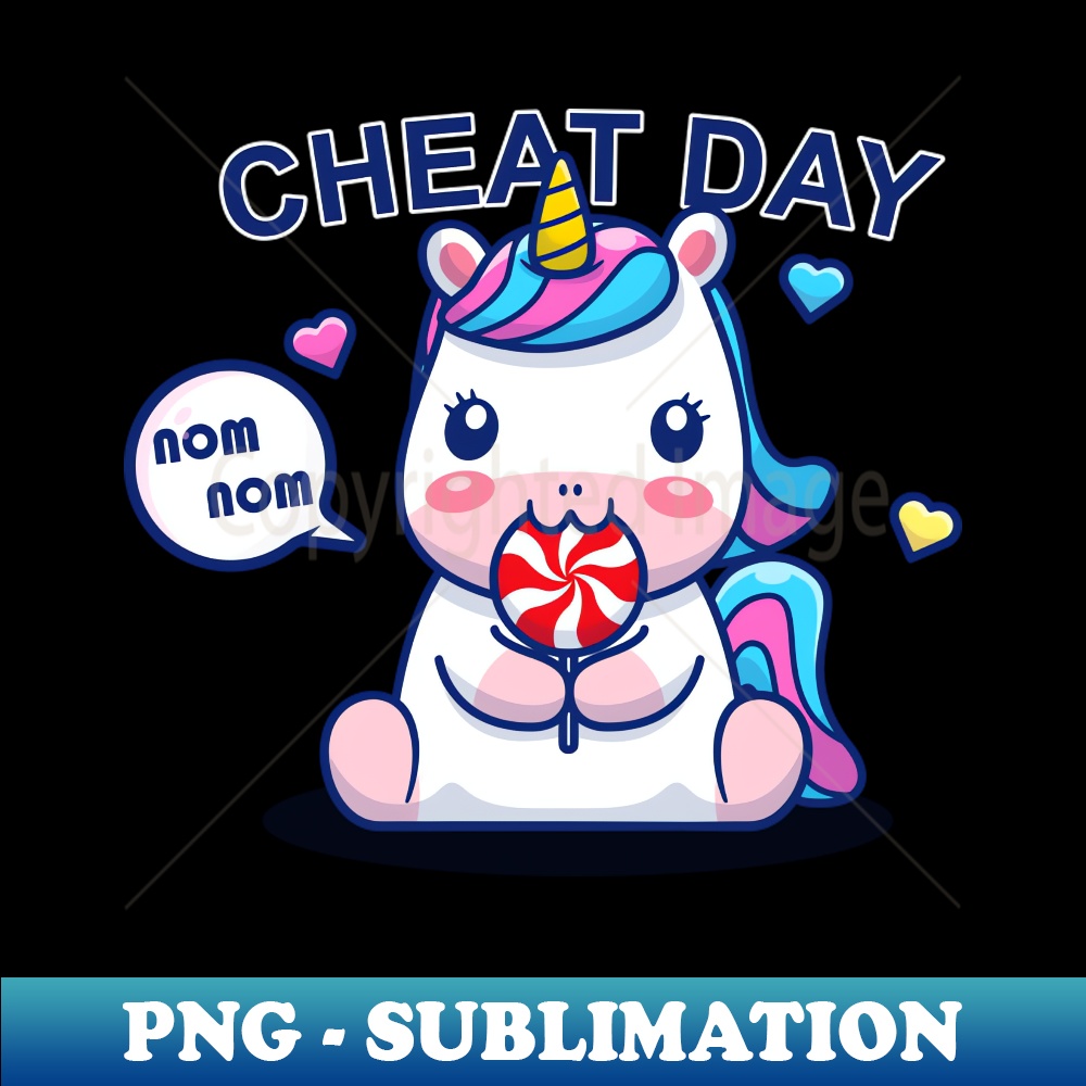 Cheat day - cartoon - PNG Transparent Sublimation File - Cre - Inspire ...
