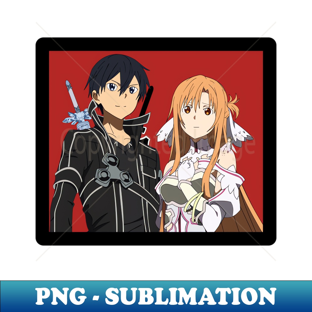 Kirito and Asuna with fairy Yui from sword art online - PNG | Inspire ...
