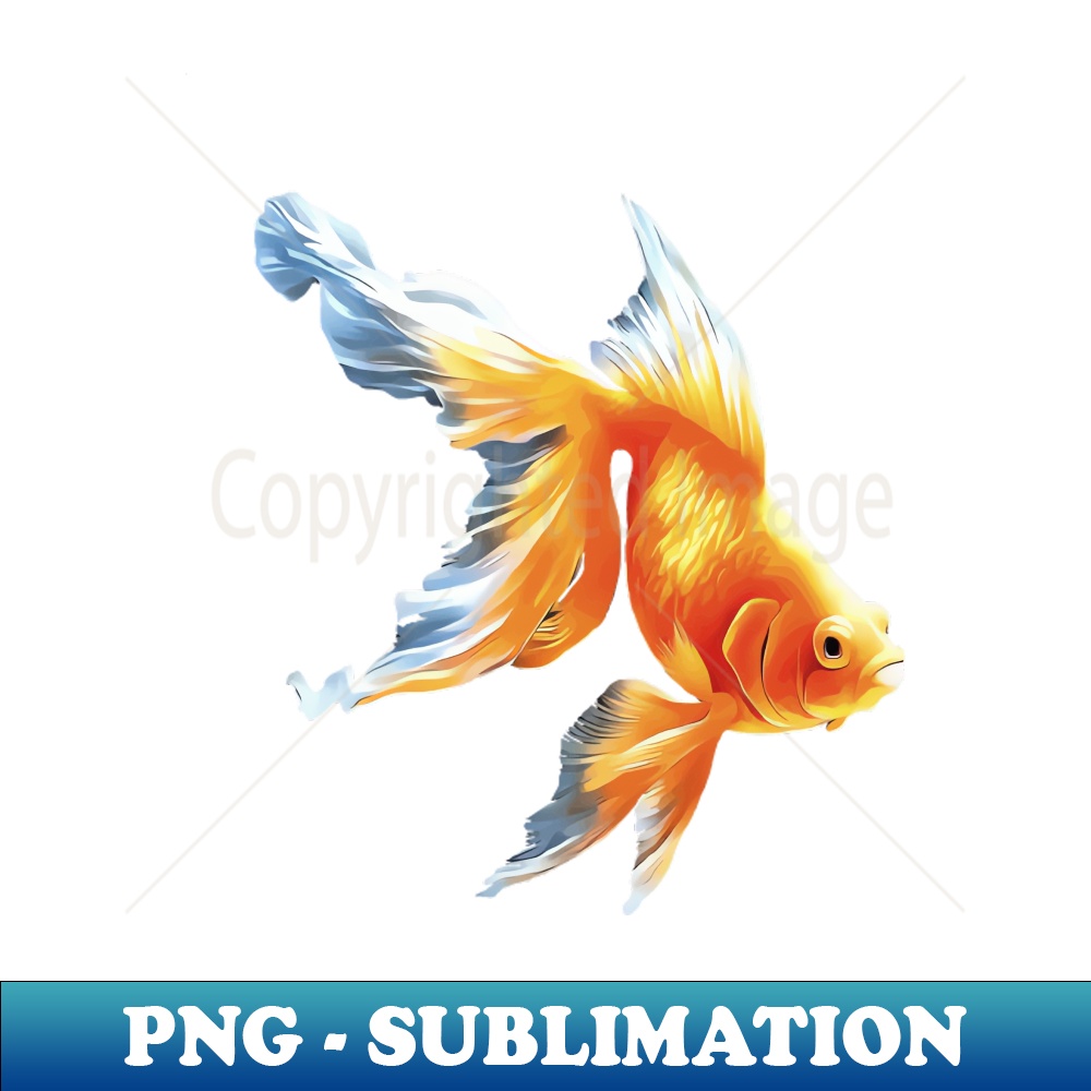 Goldfish Realistic Vector Cut Out Isolated - PNG Sublimation - Inspire ...