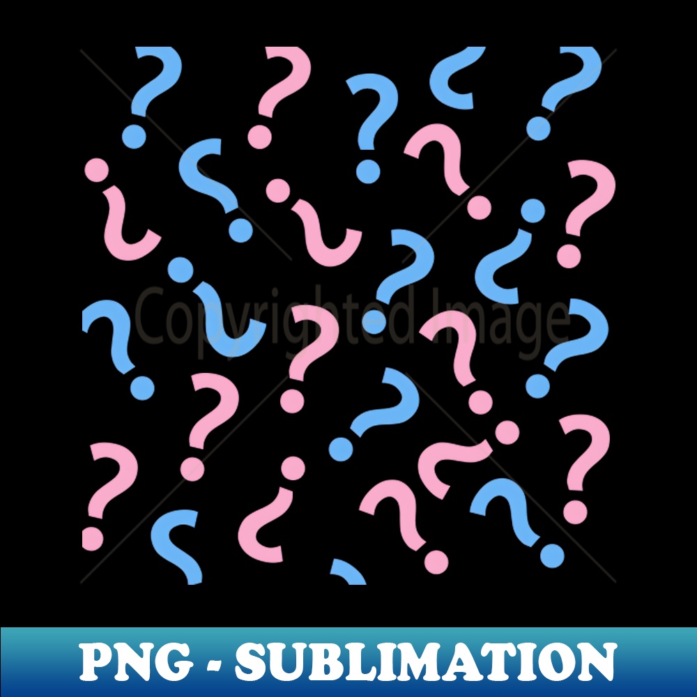 Question mark pink and blue - High-Quality PNG Sublimation D - Inspire ...