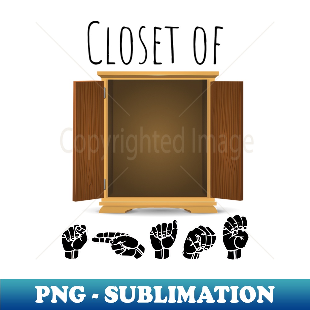 Closet of SHAME ASL Sign Language Design - PNG Transparent S | Inspire ...