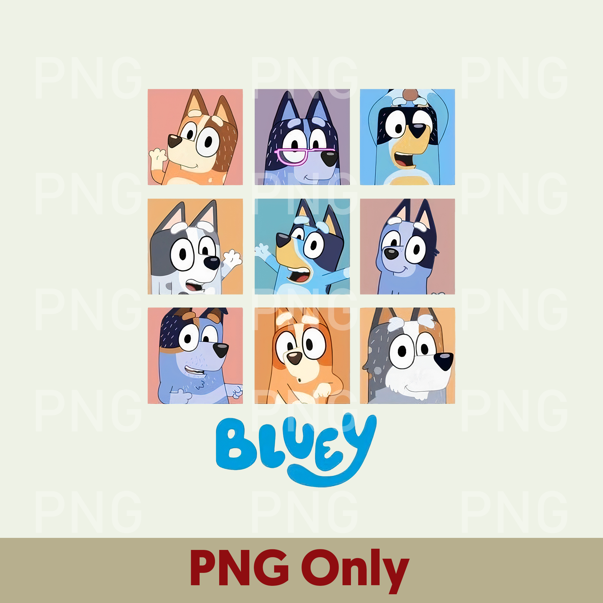 Friends Bluey PNG, Bluey Cartoon PNG, Friends of Bluey PNG, | Inspire ...