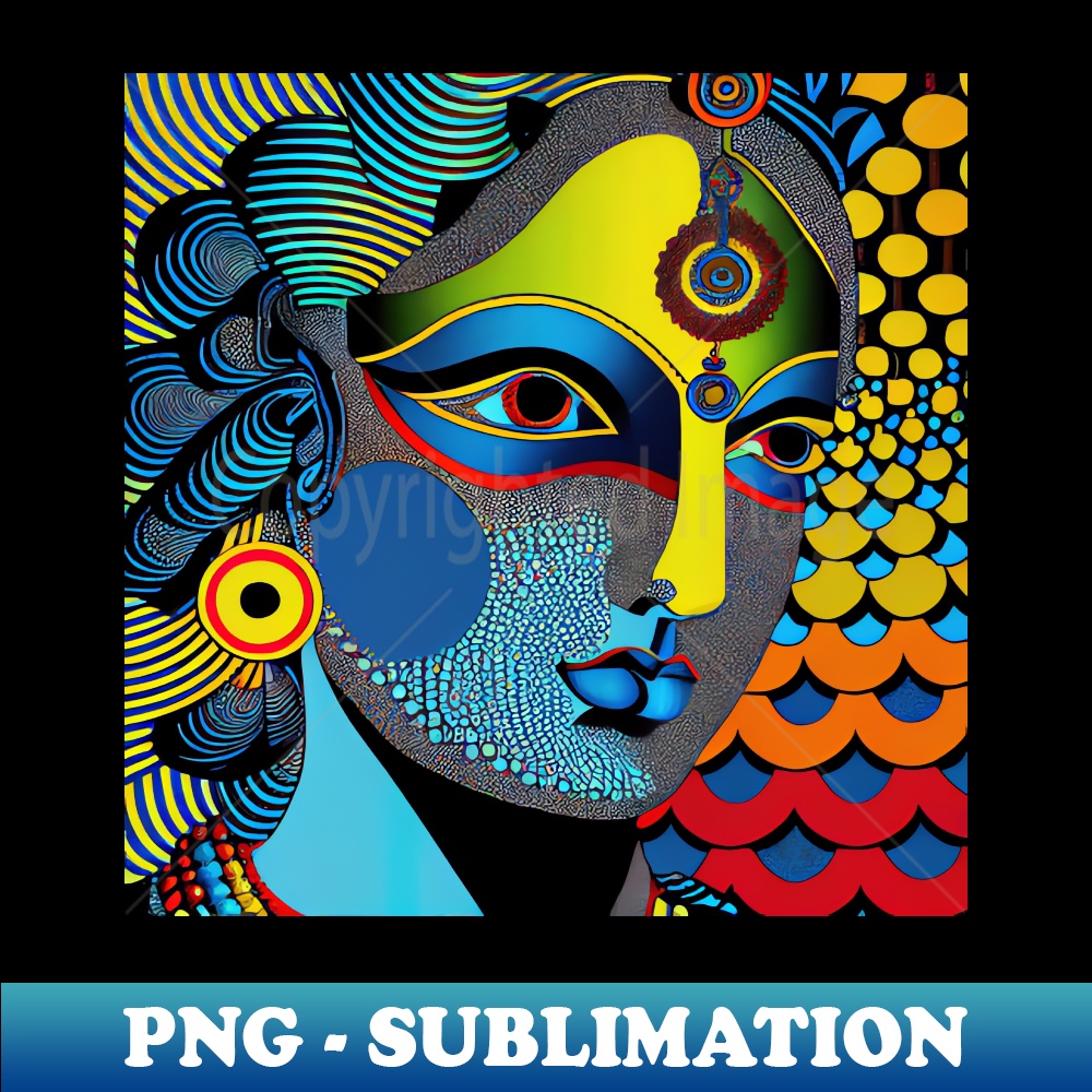 Colorful Lord Krishna Pop Art - Professional Sublimation Dig - Inspire ...