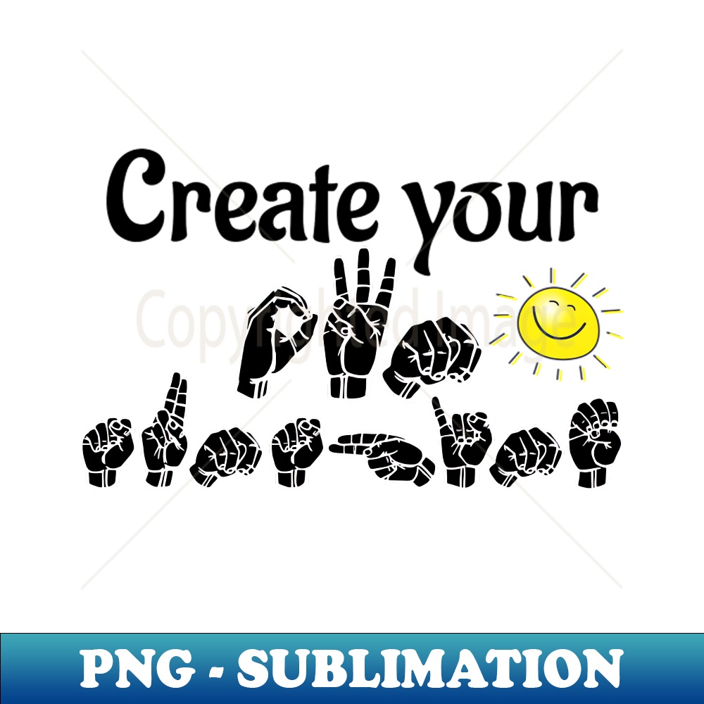 Create your OWN SUNSHINE plus sun ASL Sign Language Design - | Inspire ...