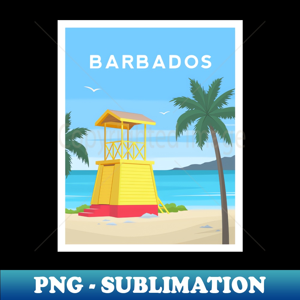 Barbados - Caribbean Lifeguard Hut - High-Quality PNG Sublim | Inspire ...