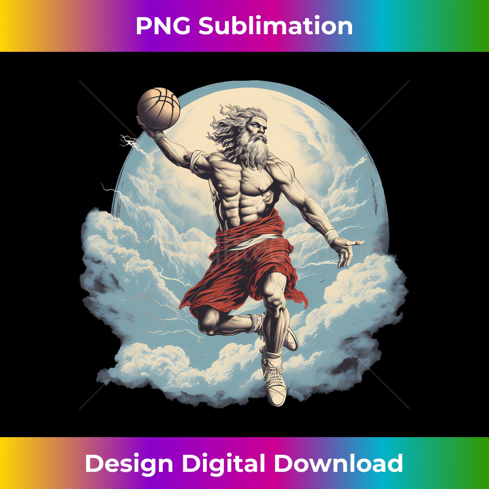 Fit Muscled Lightning God Zeus Playing Slam Dunk Basketball | Inspire ...