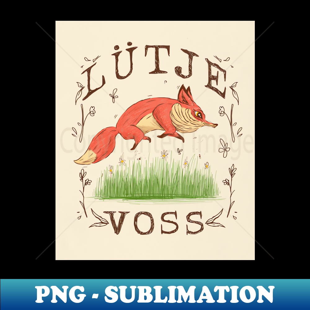 Ltje Voss Low German Little Fox - PNG Transparent Sublimatio - Inspire ...