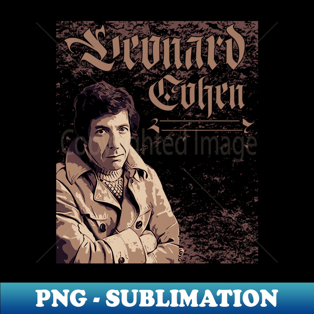 Leonard Cohen Brown vintage - Aesthetic Sublimation Digital | Inspire ...