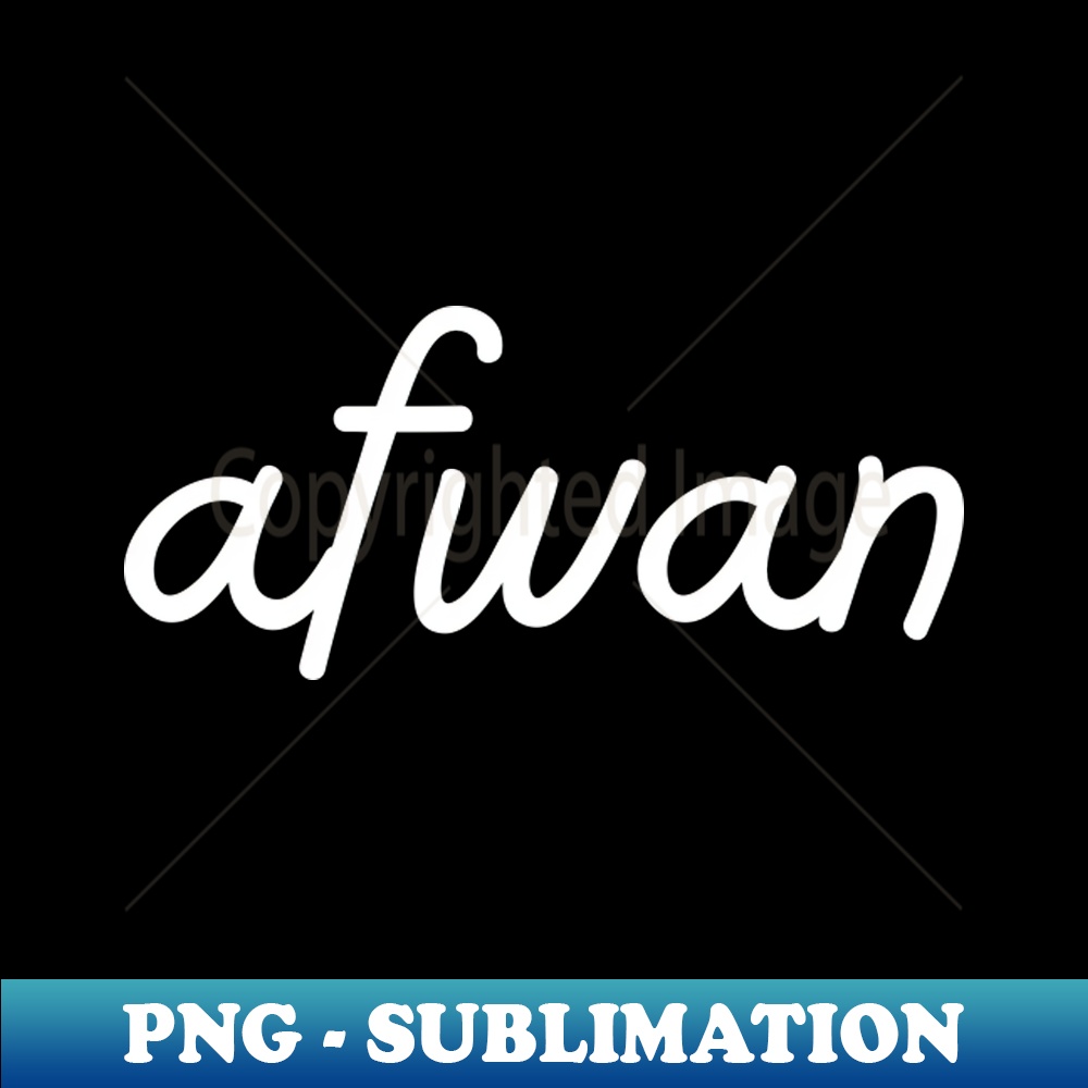 afwan - white - Elegant Sublimation PNG Download - Bold & Ey | Inspire ...