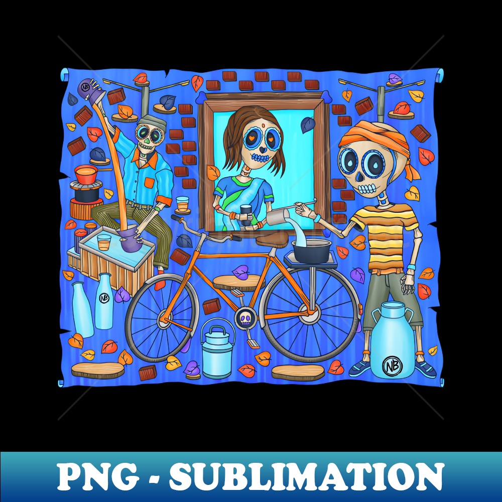 Cute Skeletons - Da De Los Muertos- Mumbai City- Milk Man - | Inspire ...