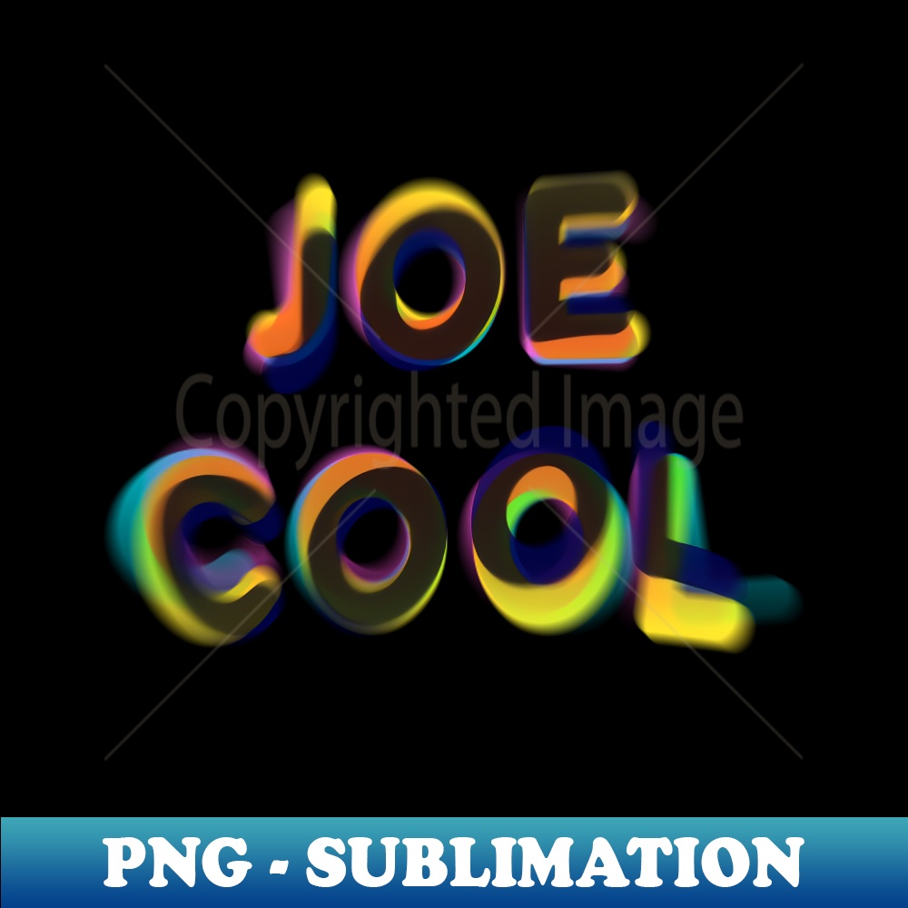 Joe Cool - Glitch Design - Decorative Sublimation PNG File - Inspire Uplift