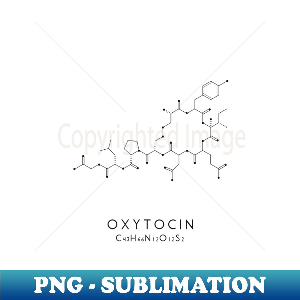 Oxytocin Molecular Structure - Instant PNG Sublimation Downl | Inspire ...