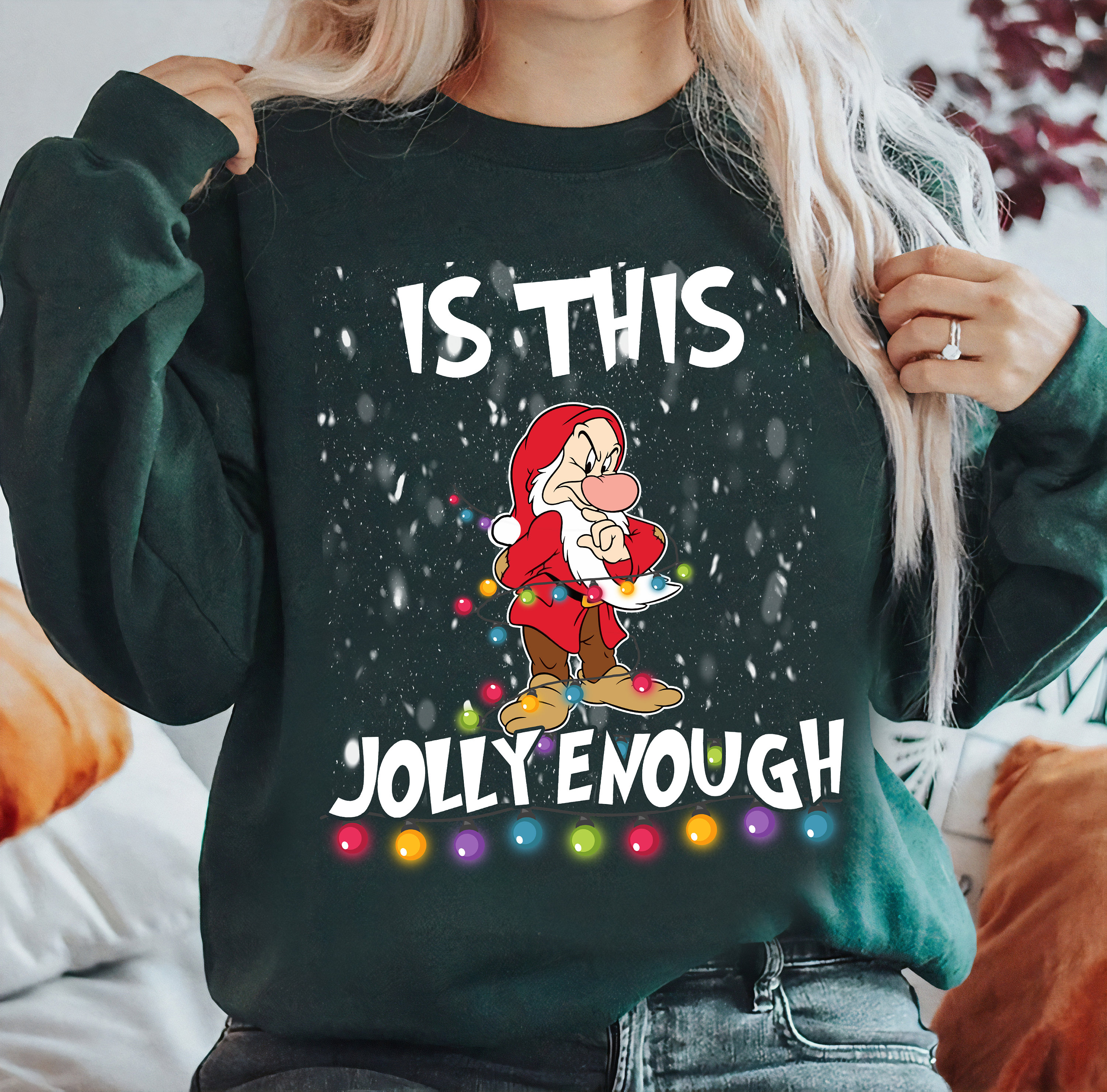 Disney Grumpy Dwarf Is This Jolly Enough Shirt, Santa Grumpy | Inspire ...