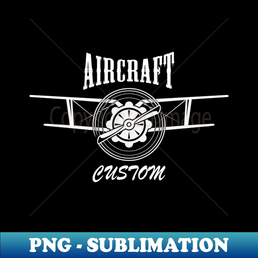WHITE CUSTOM AIRCRAFT T-SHIRT - Premium Sublimation Digital | Inspire ...